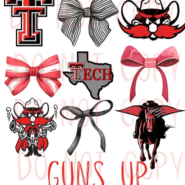 Texas Tech Embroidery - Etsy