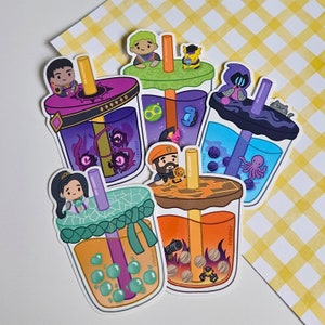 VALORANT Agent Boba Stickers Sage, Omen, Gekko, Brimstone, and Reyna - Etsy