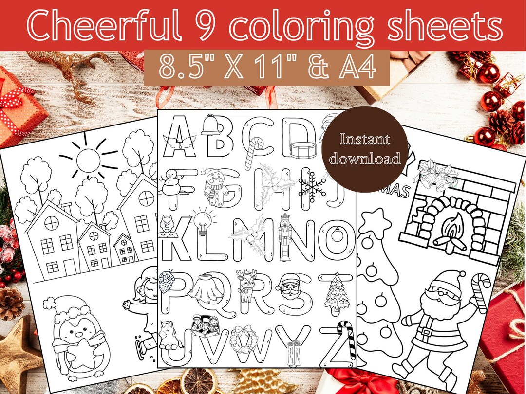 Coloriages de Noël à imprimer : des fêtes de fin d'année amusantes pour ...
