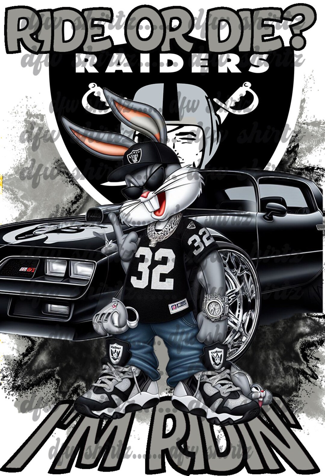 Raiders Ride or Die Bugs Bunny - Etsy Canada