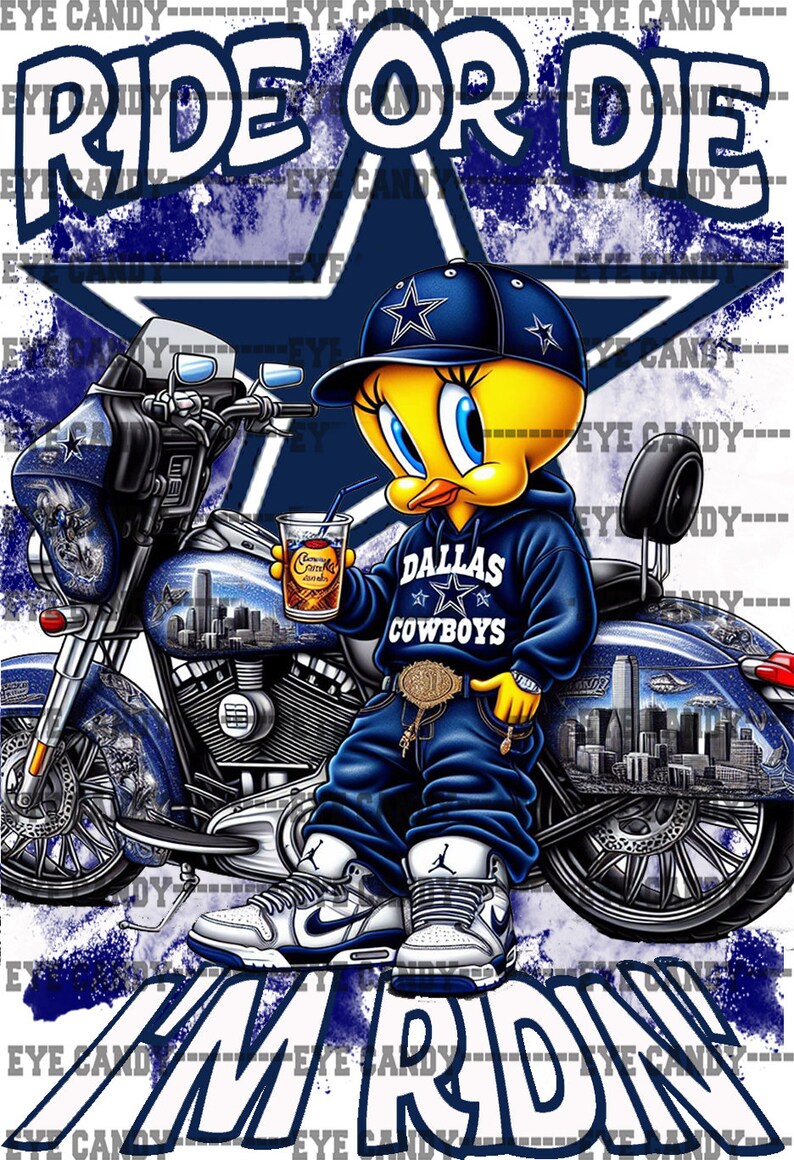 Ride or Die Tweety Bird Cowboys, 3 Image Set - Etsy