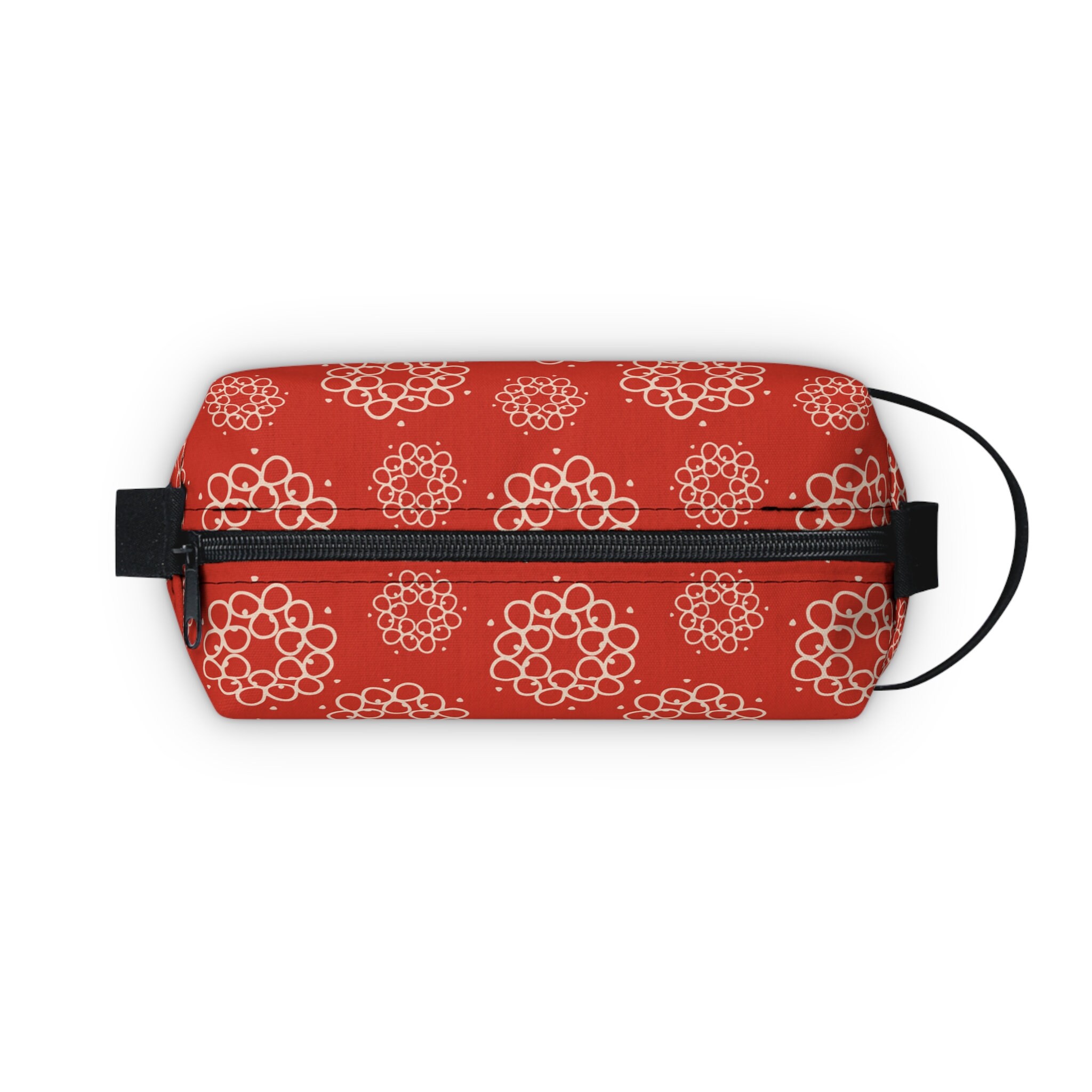 Dahlia Dots Red Toiletry Bag - Etsy
