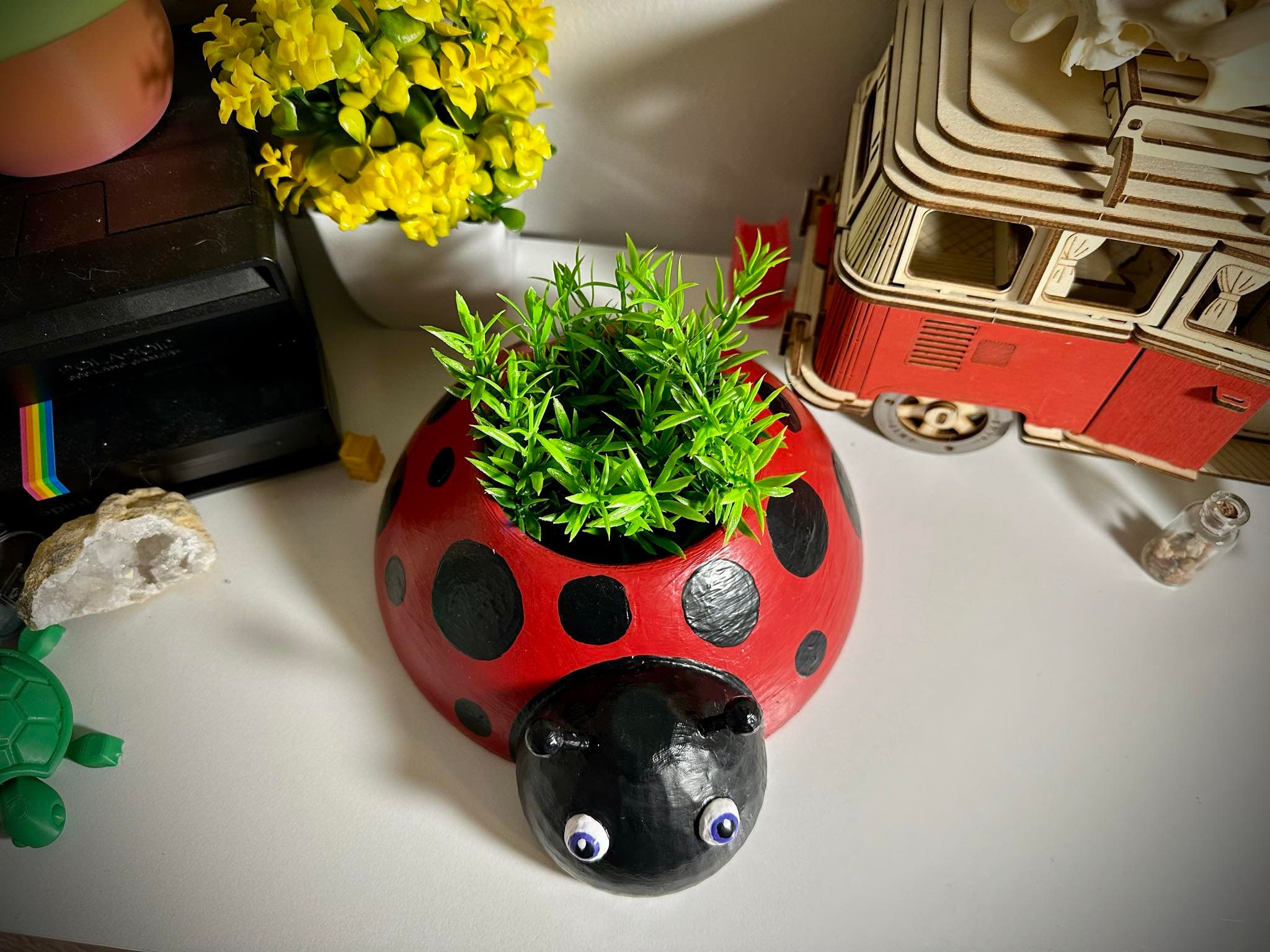 Adorable Ladybug Planter ~ Hand Painted and Made to Order ~ - Etsy