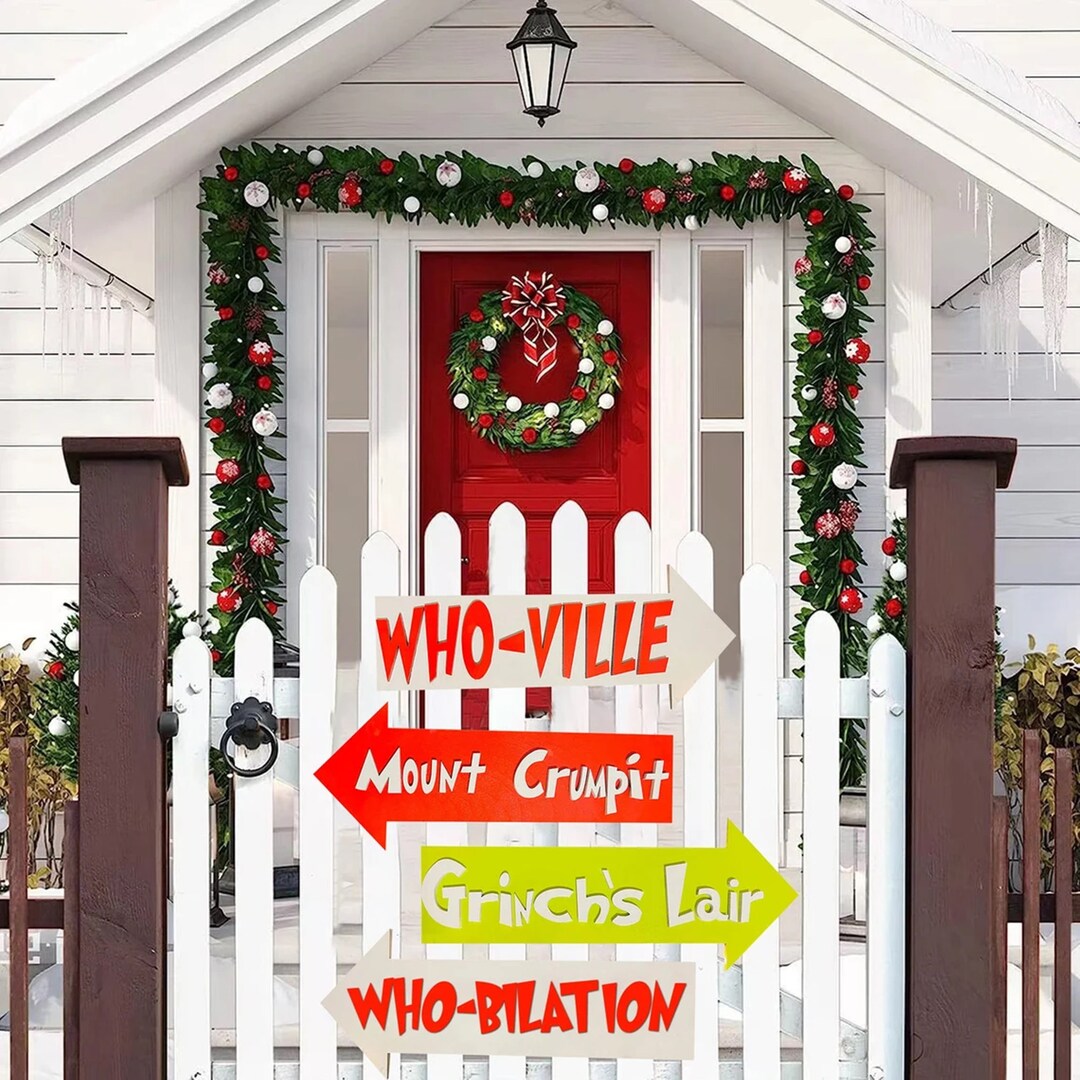 WHO-VILLE MOUNT Crumpit Grinch's Lair Wood Sign - Etsy