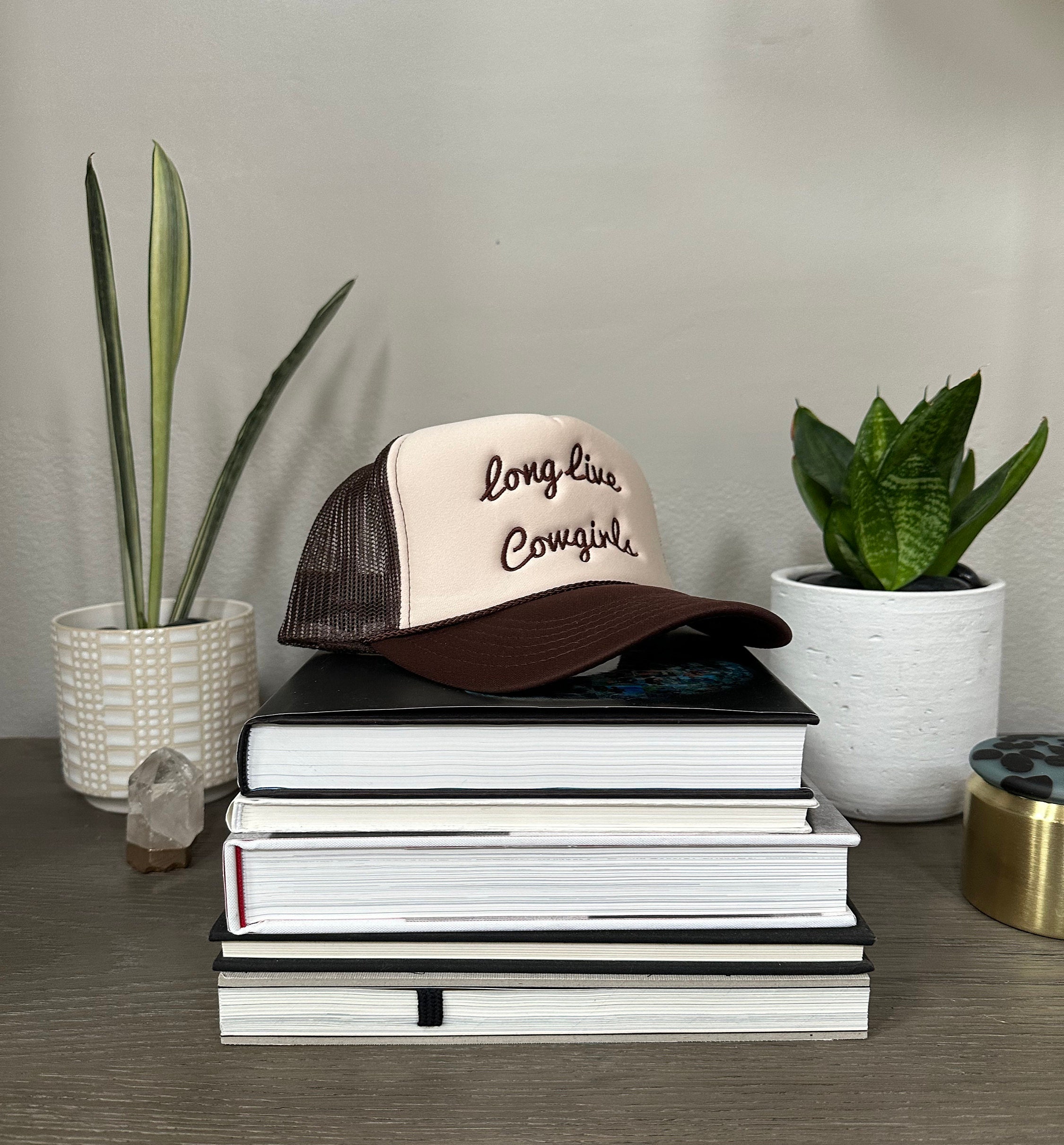 Long Live Cowgirls Embroidered Trucker Hat - Etsy