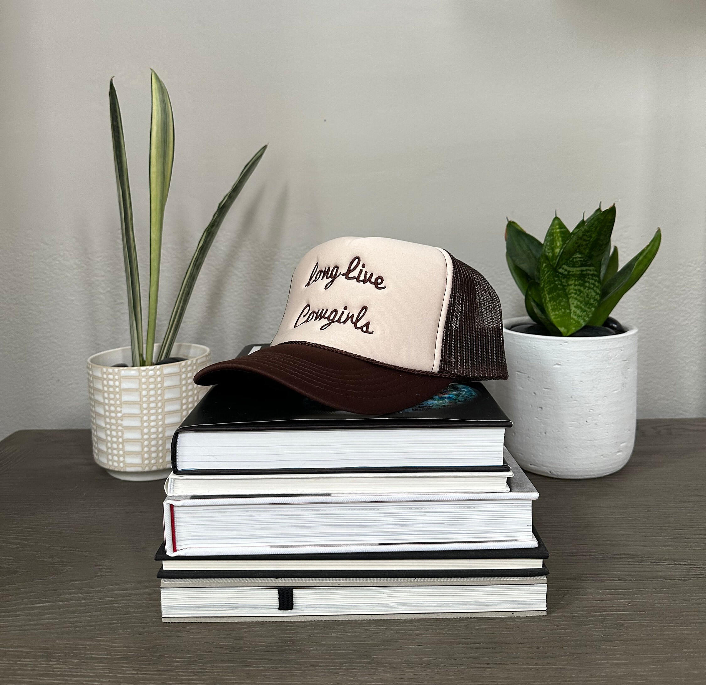 Long Live Cowgirls Embroidered Trucker Hat - Etsy