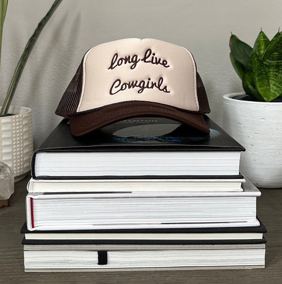 Long Live Cowgirls Embroidered Trucker Hat - Etsy