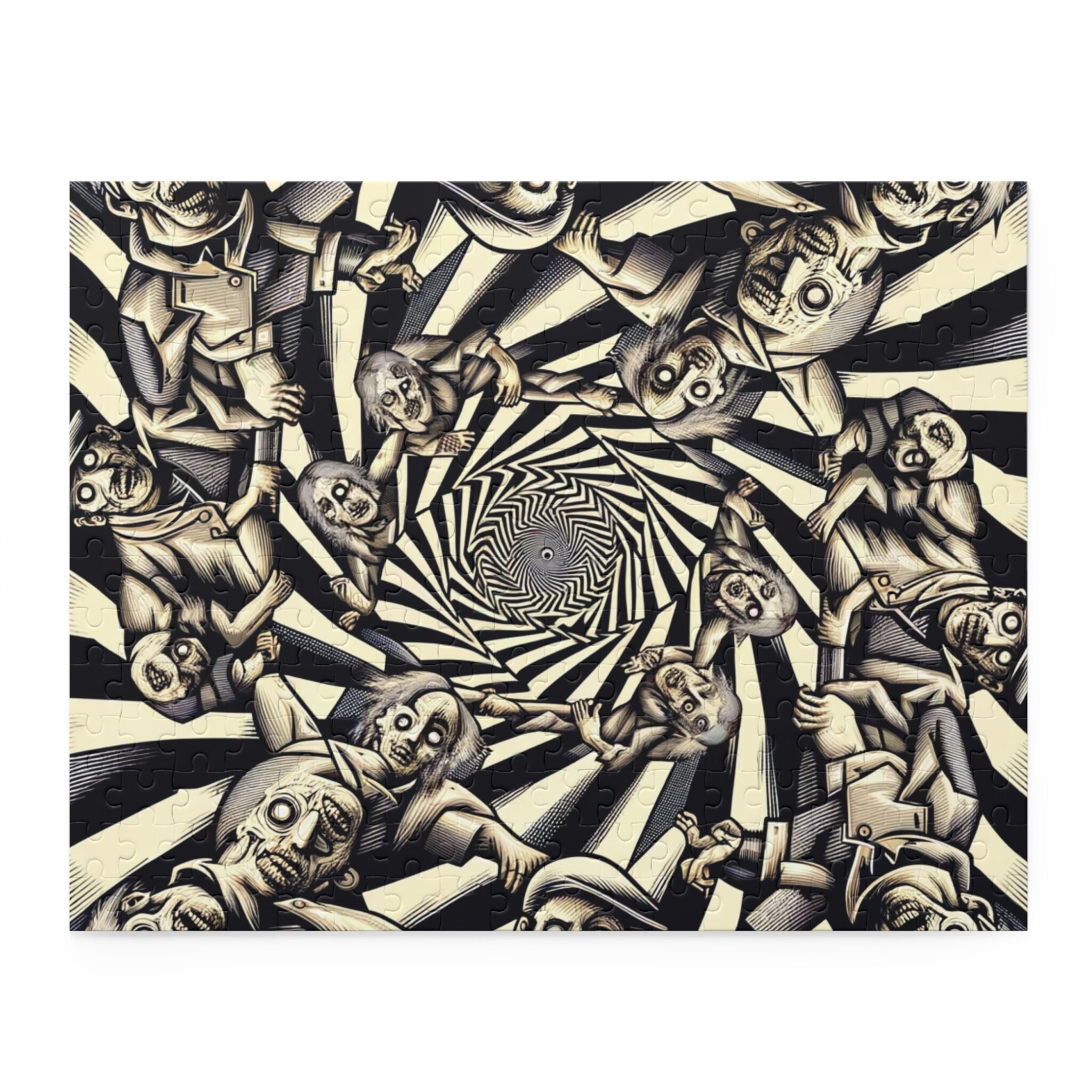 Vortex of Despair: Surreal Doll Parts in Optical Illusion Challenging ...