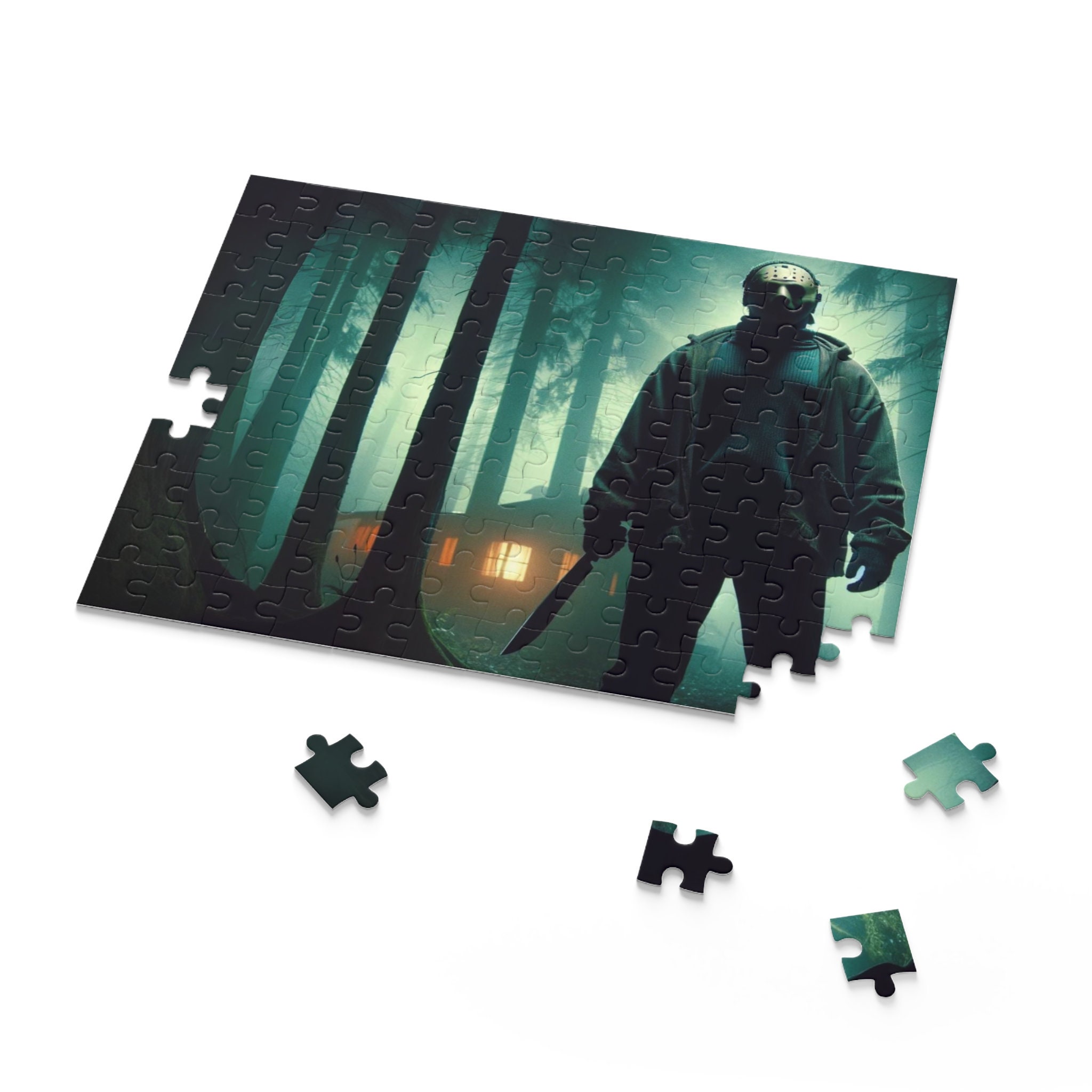 Midnight Terror" - 80s Slasher Horror Puzzle (120, 252, 500-piece) - Etsy