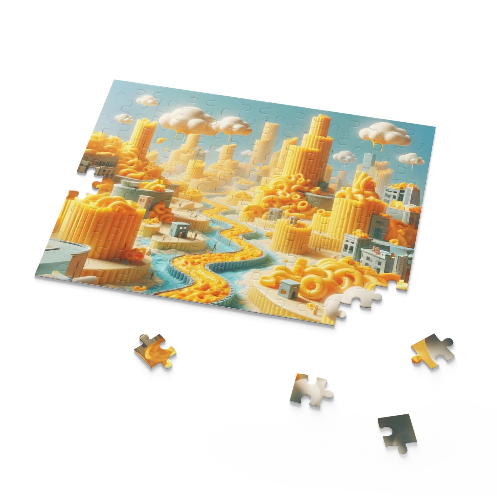 Macaroni Metropolis - Pasta-themed Cityscape With Noodle Skyscrapers ...