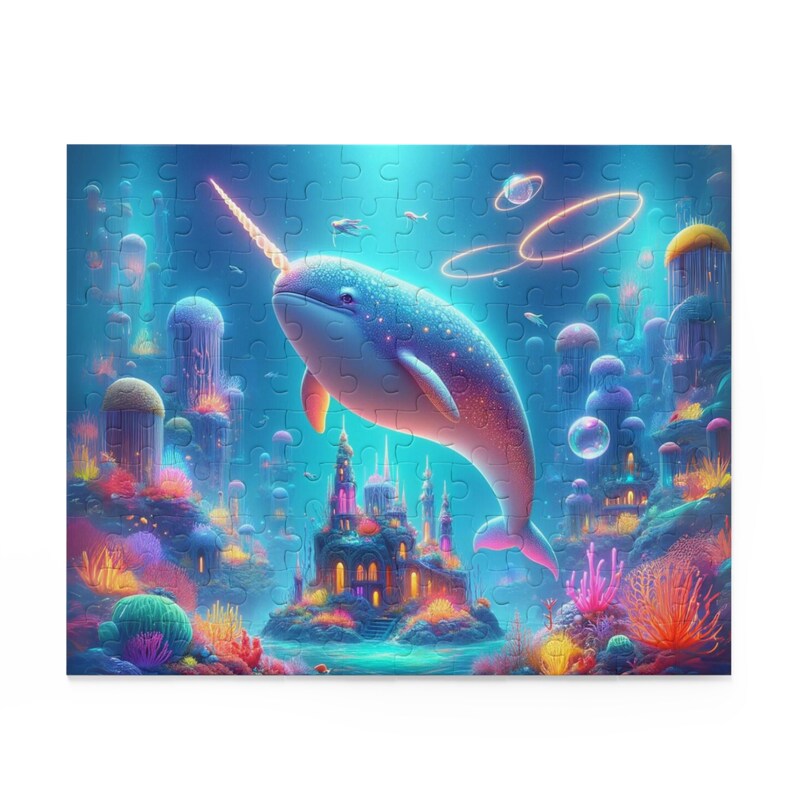 Mystic Narwhal's Ocean Odyssey Enchanted Underwater Realm With Glowing ...