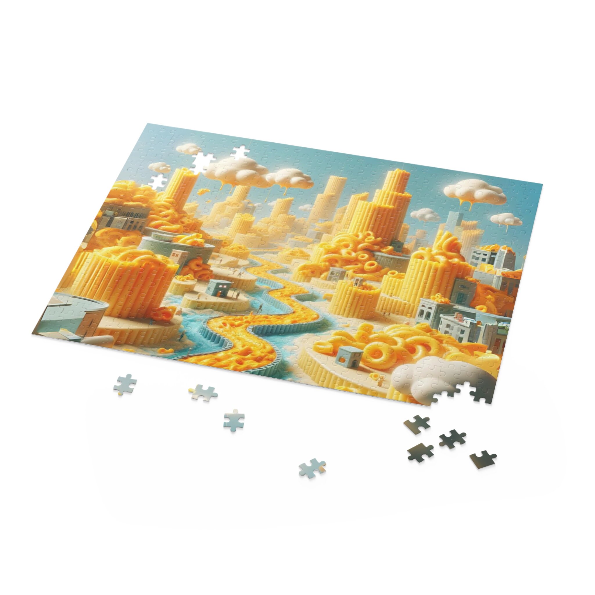 Macaroni Metropolis - Pasta-themed Cityscape With Noodle Skyscrapers ...