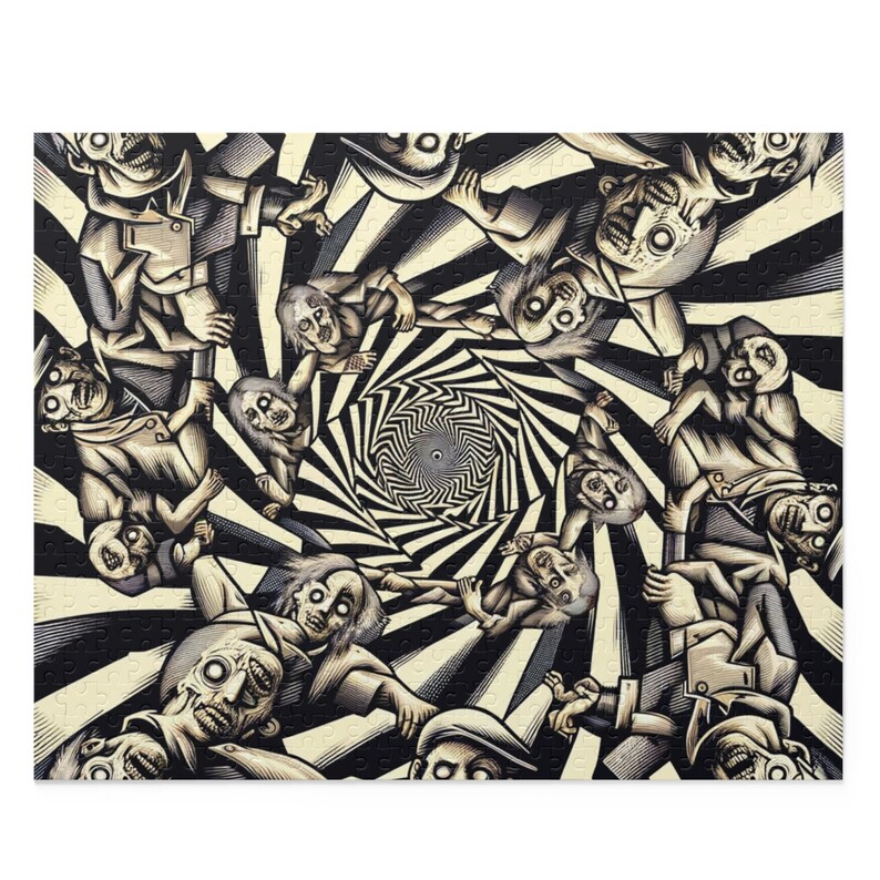 Vortex of Despair: Surreal Doll Parts in Optical Illusion - Challenging ...