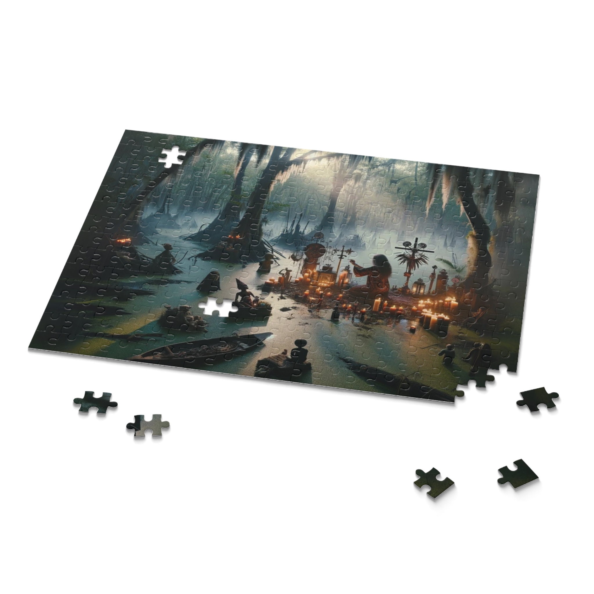 Bayou Witch Ritual: Mysterious Swamp Gathering Enigmatic and ...