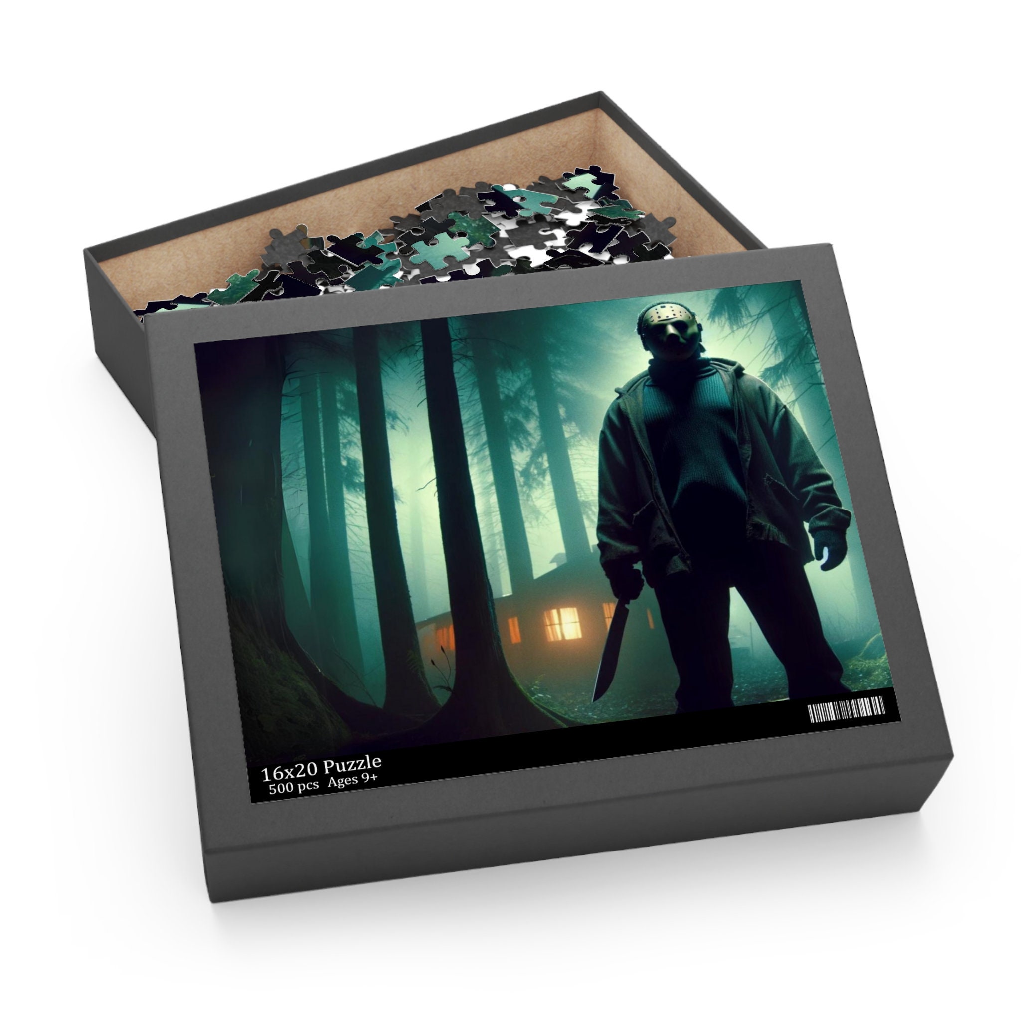 Midnight Terror" - 80s Slasher Horror Puzzle (120, 252, 500-piece) - Etsy