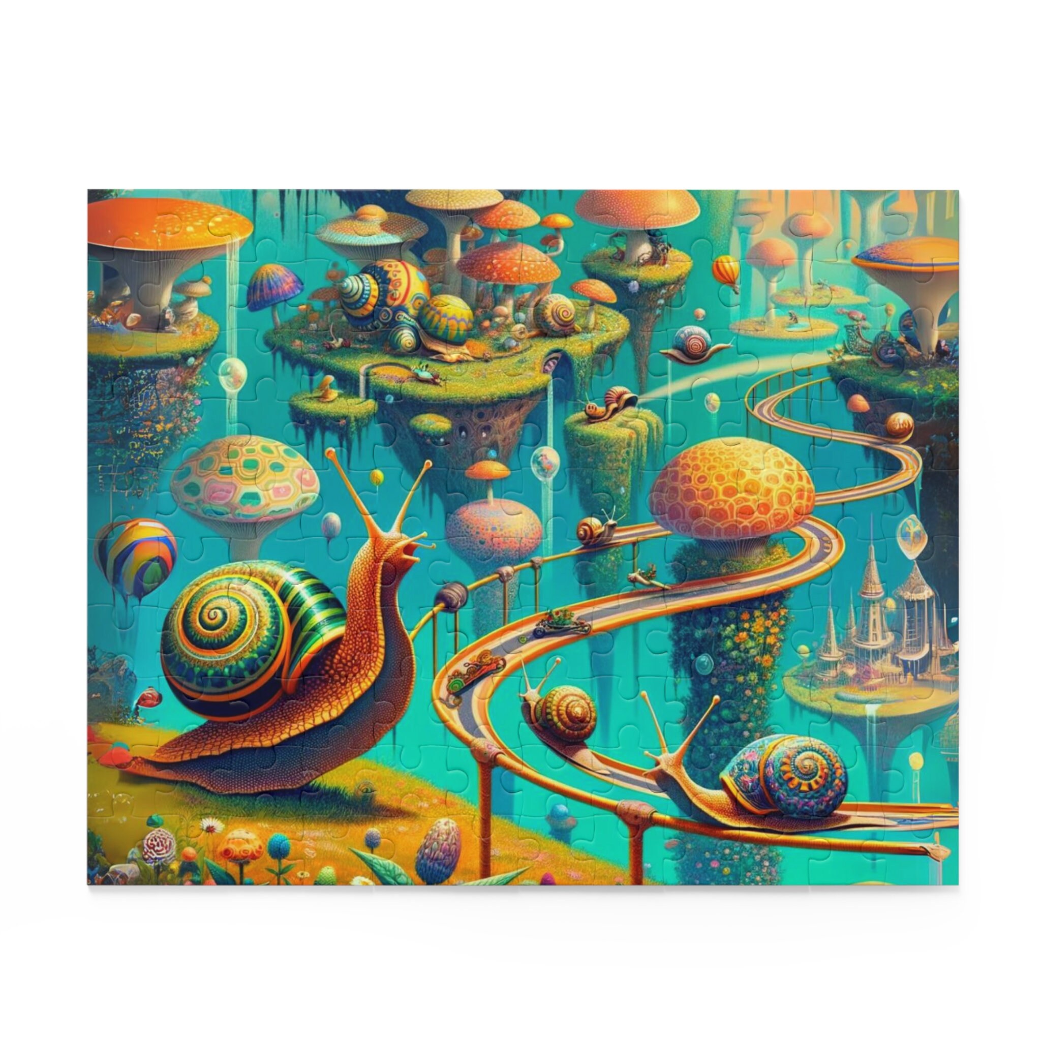 Enigmatic Escargot's Fantasy Journey Surreal Snail Trail Adventure ...