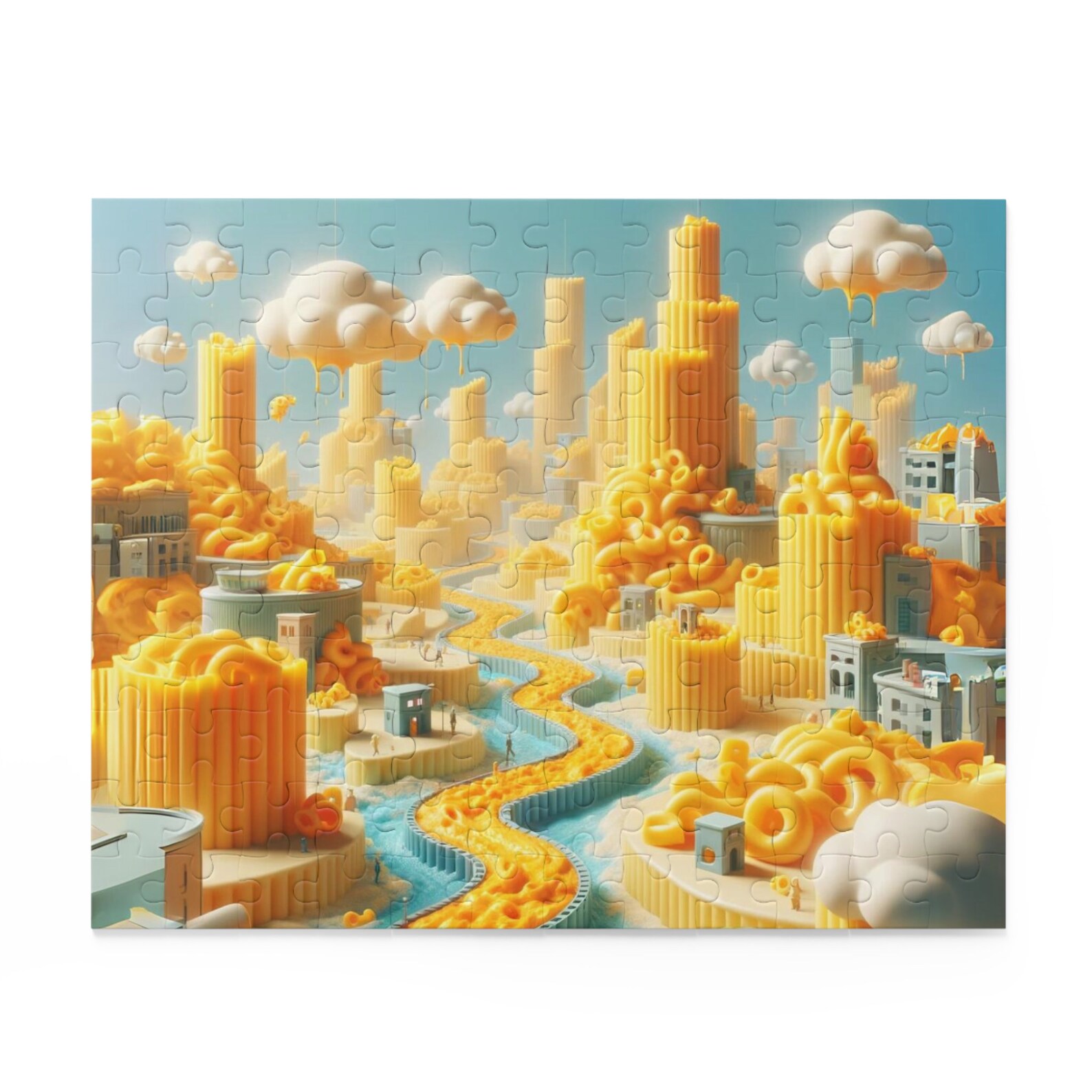 Macaroni Metropolis - Pasta-themed Cityscape With Noodle Skyscrapers ...