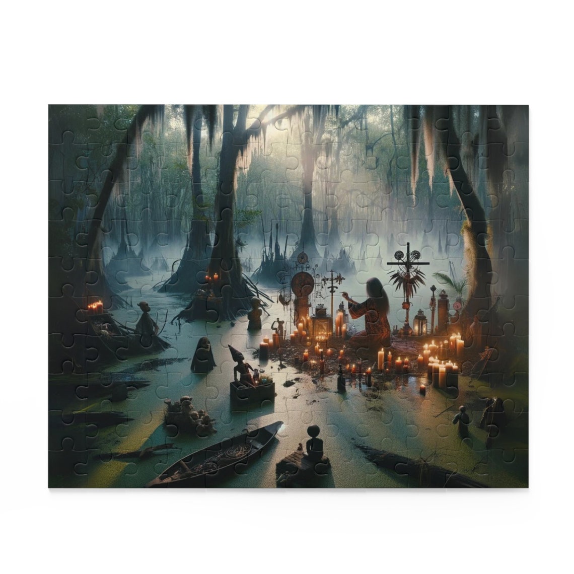 Bayou Witch Ritual: Mysterious Swamp Gathering Enigmatic and ...