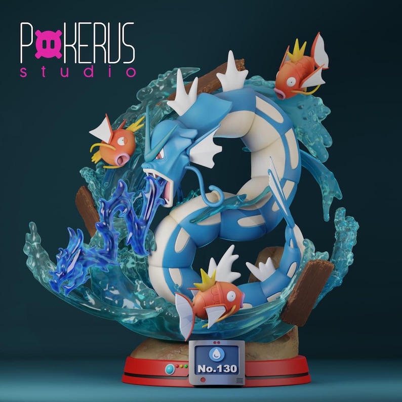 Pokerus Studio Gyarados Mythic T.me_moxomor_aka. Stl File Pokemon - Etsy