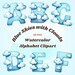 Sandy Shoreline Alphabet Clipart-watercolor Letters, Coastal ABC ...
