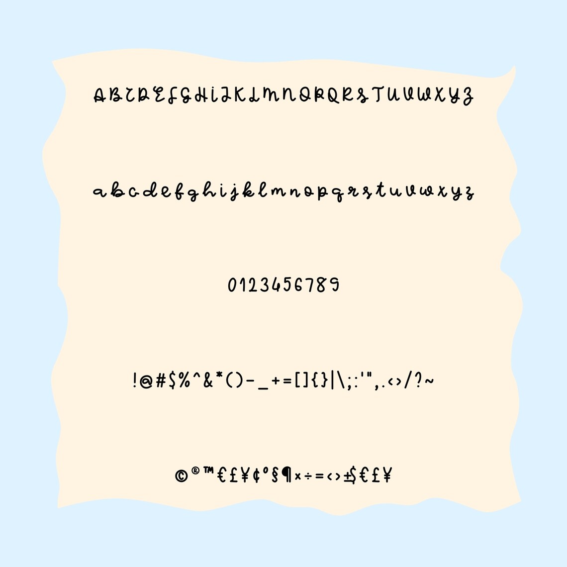 Noodle Salad Font Handwritten Script Font, Modern Font, Cursive Font, Playful Font, Calligraphy ...