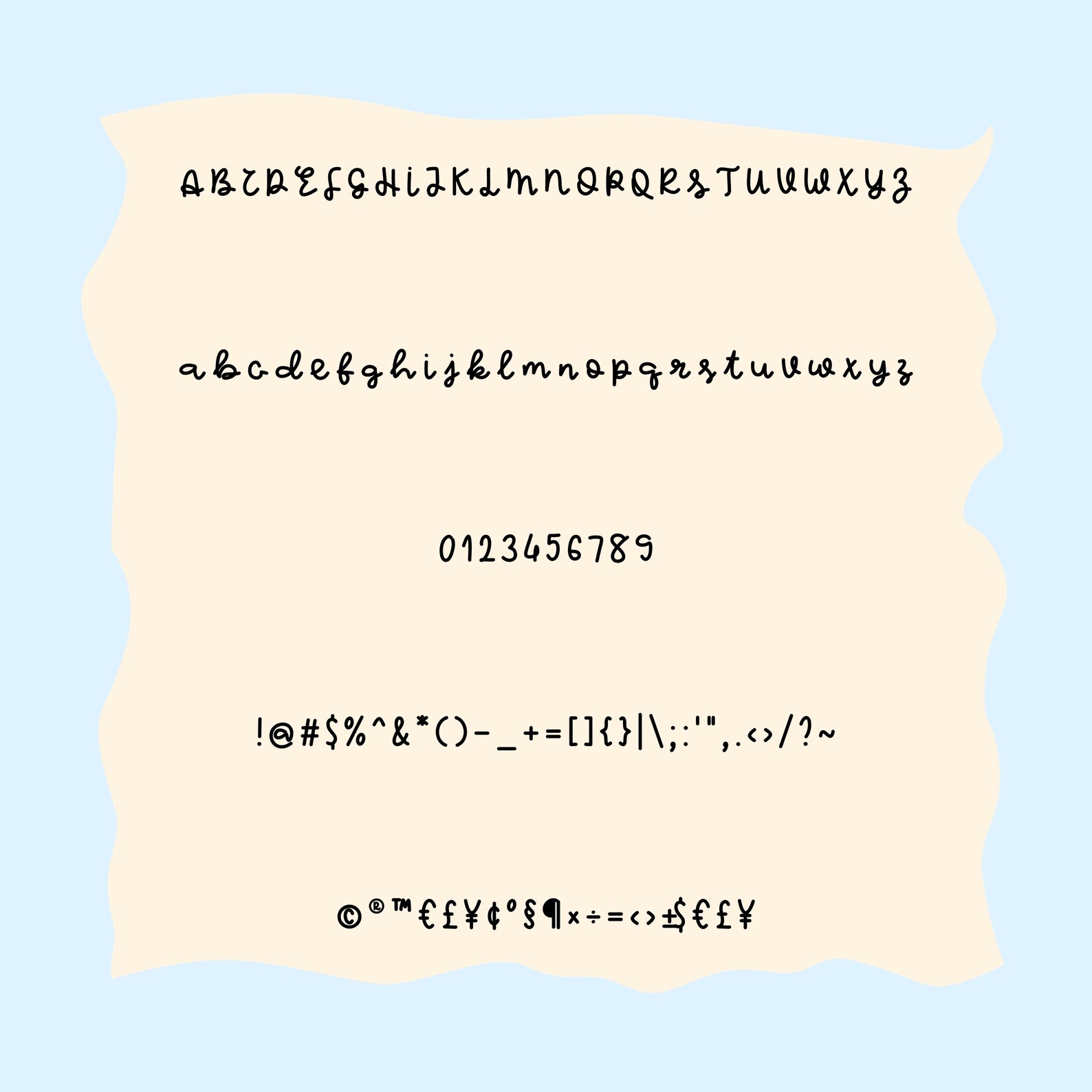 Noodle Salad Font Handwritten Script Font, Modern Font, Cursive Font ...