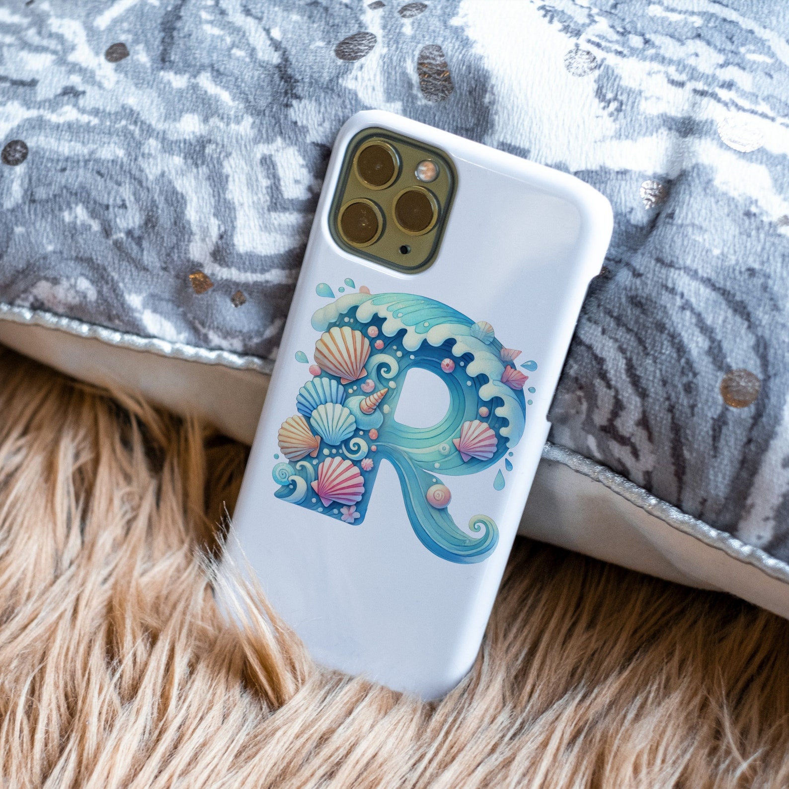 Wave of Ocean Alphabet Clipart - Watercolor Letters, Coastal ABC ...