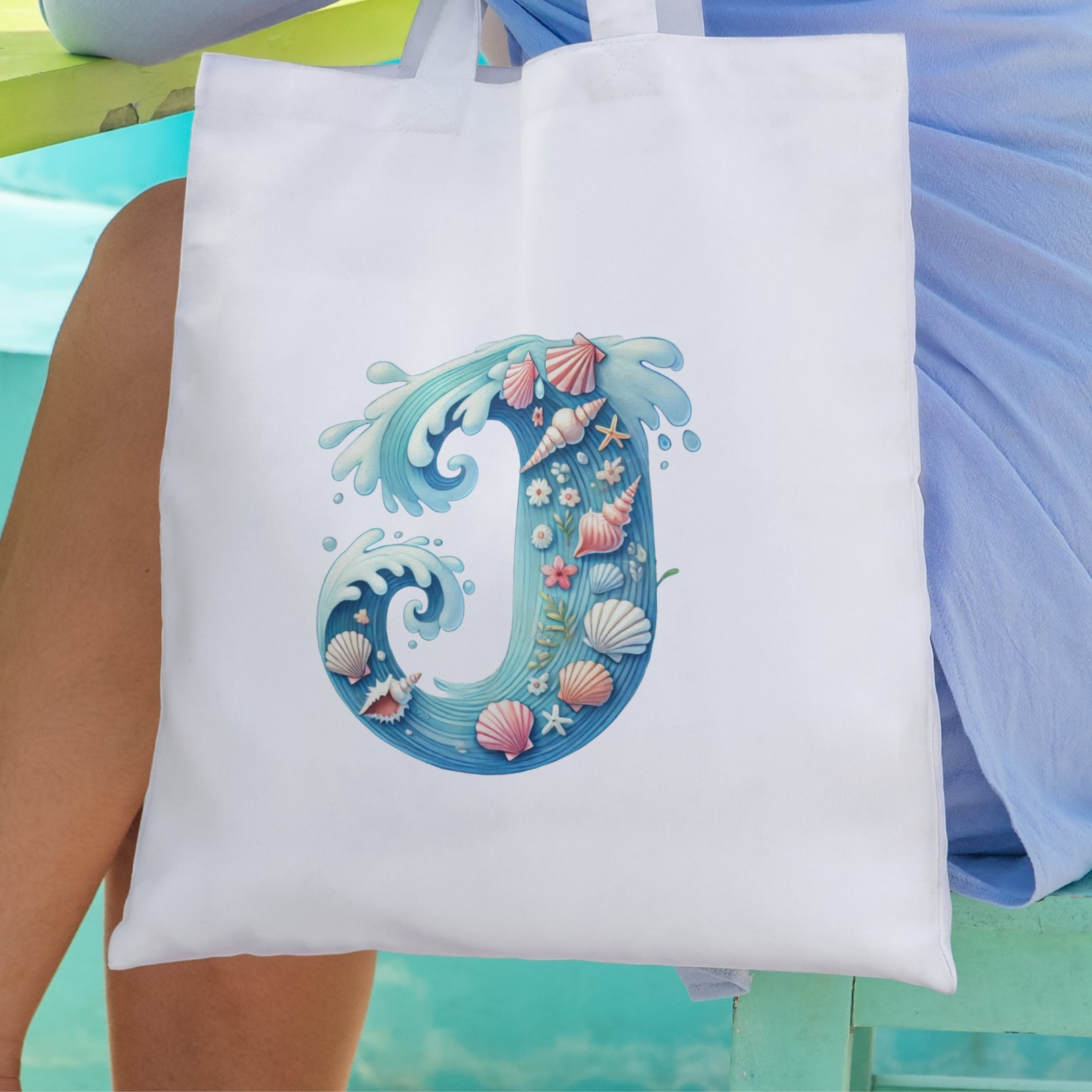 Wave of Ocean Alphabet Clipart - Watercolor Letters, Coastal ABC ...