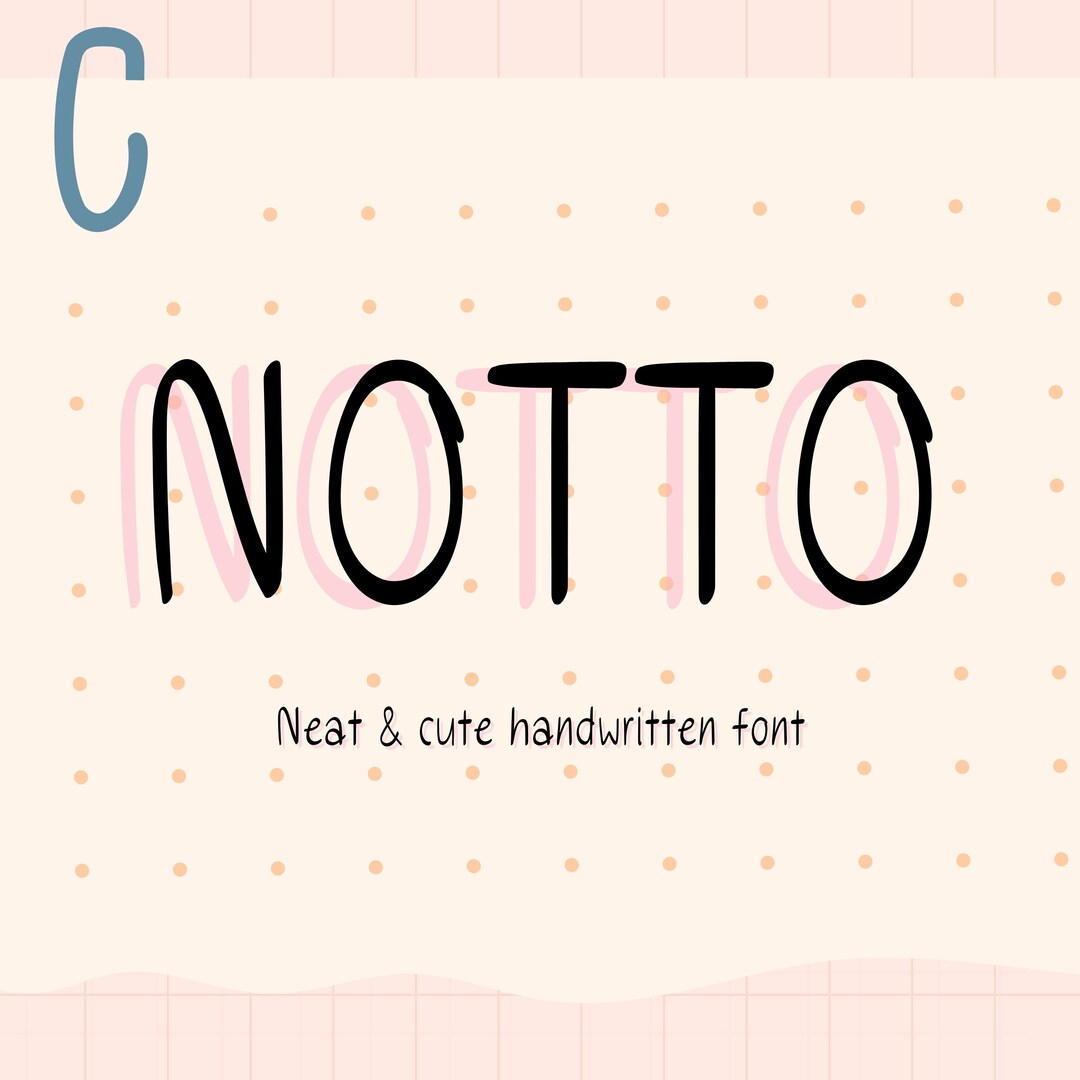 Neat & Cute Handwritten Font, Simple Font, Digital Planner Font, Study ...