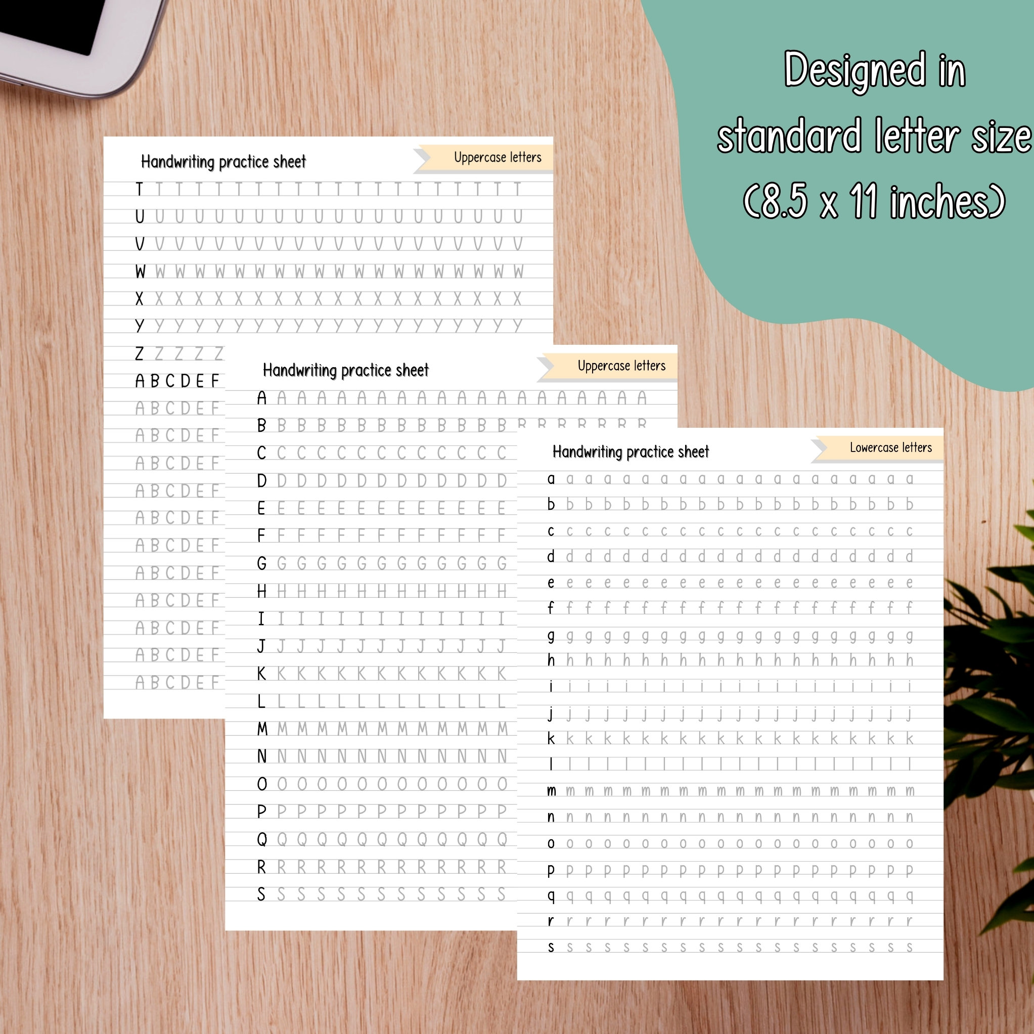 Neat Handwriting Practice Sheets, Alphabet Writing Practice, Printable ...