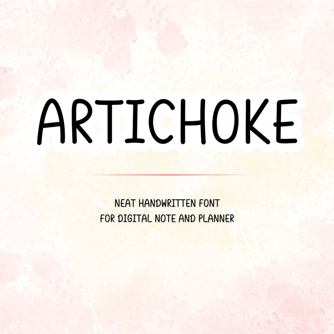 Neat Handwritten Font, Digital Planner Font, Realistic Handwriting Font ...