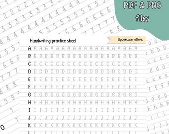 Neat Handwriting Practice Sheets, Alphabet Writing Practice, Printable ...