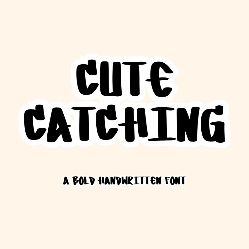 Bold Handwritten Font, Playful Font, Cute Font, Display Font, Children ...