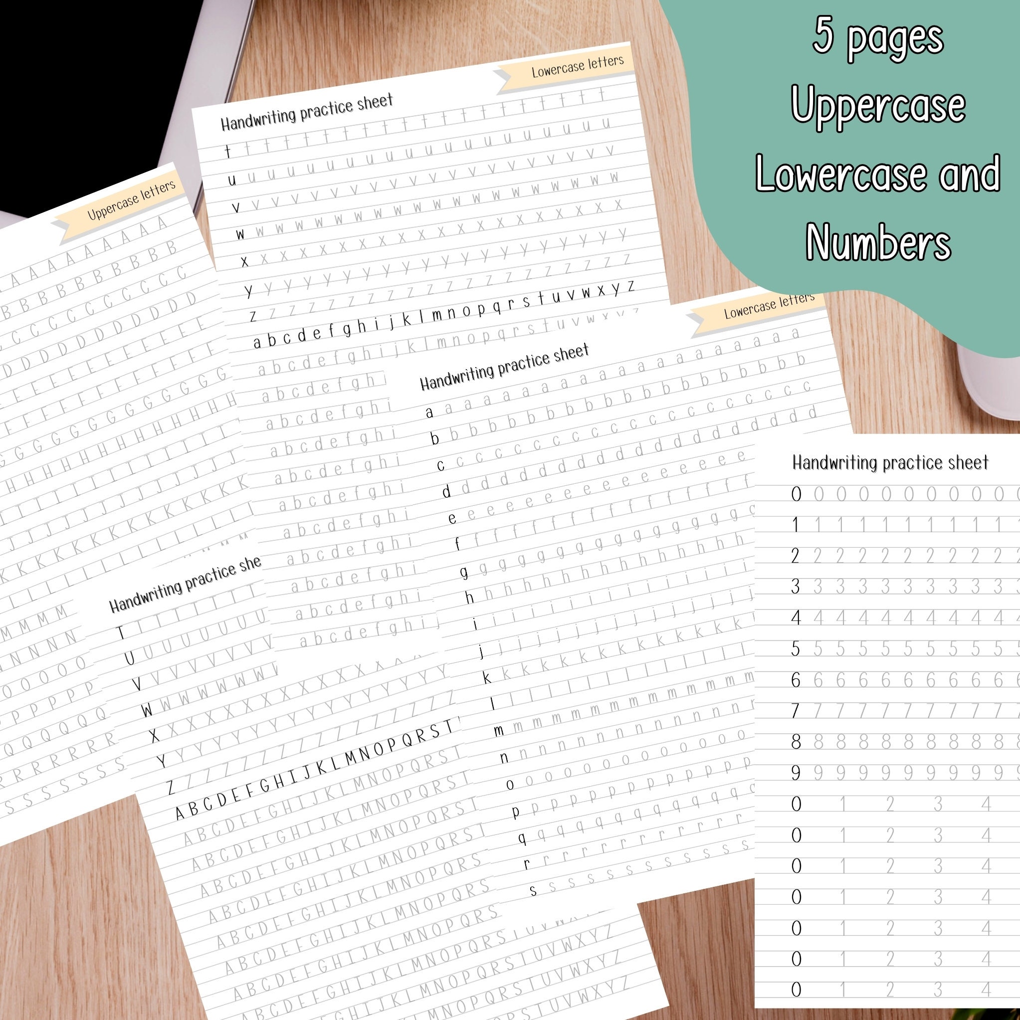 Neat Handwriting Practice Sheets, Alphabet Writing Practice, Printable ...