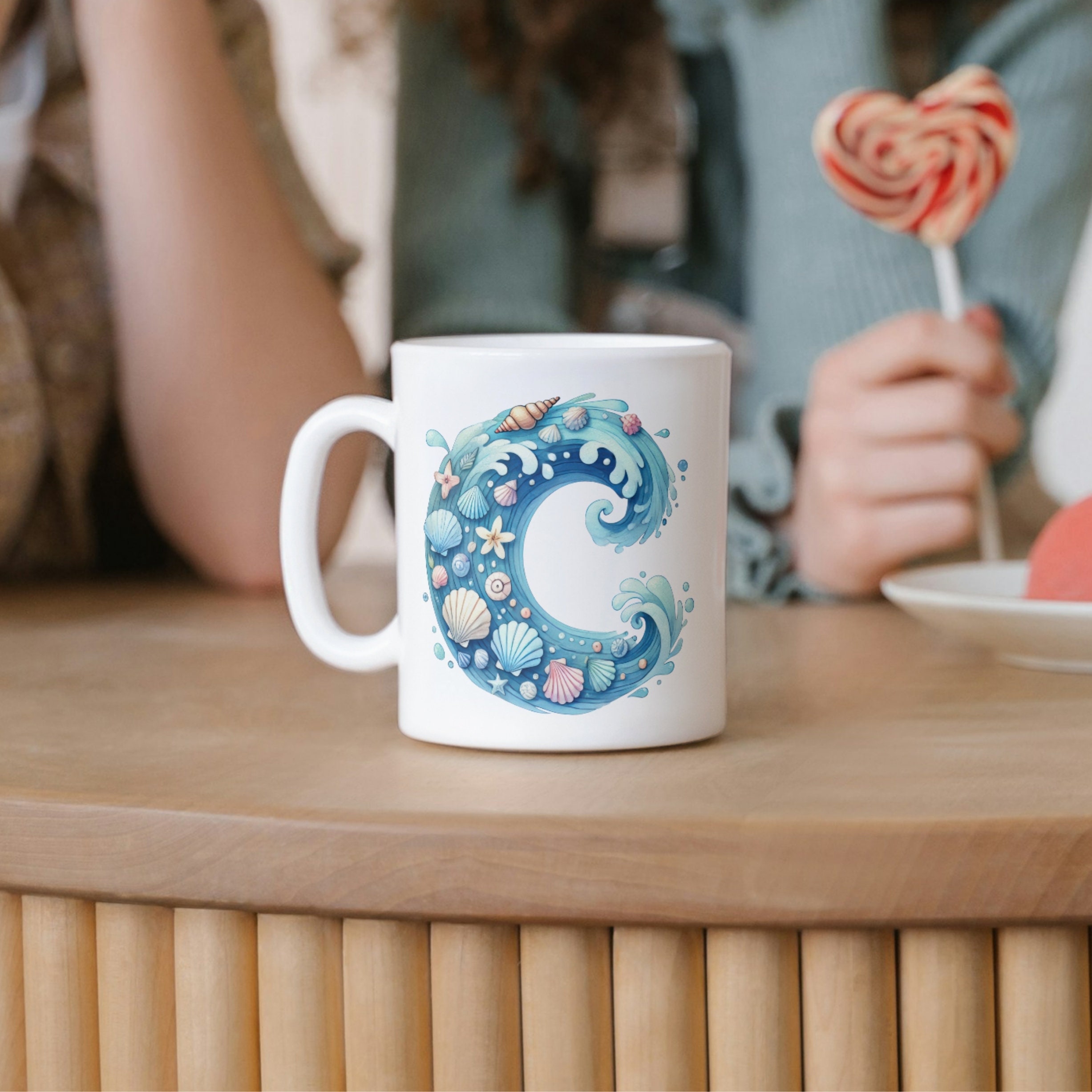 Wave of Ocean Alphabet Clipart - Watercolor Letters, Coastal ABC ...