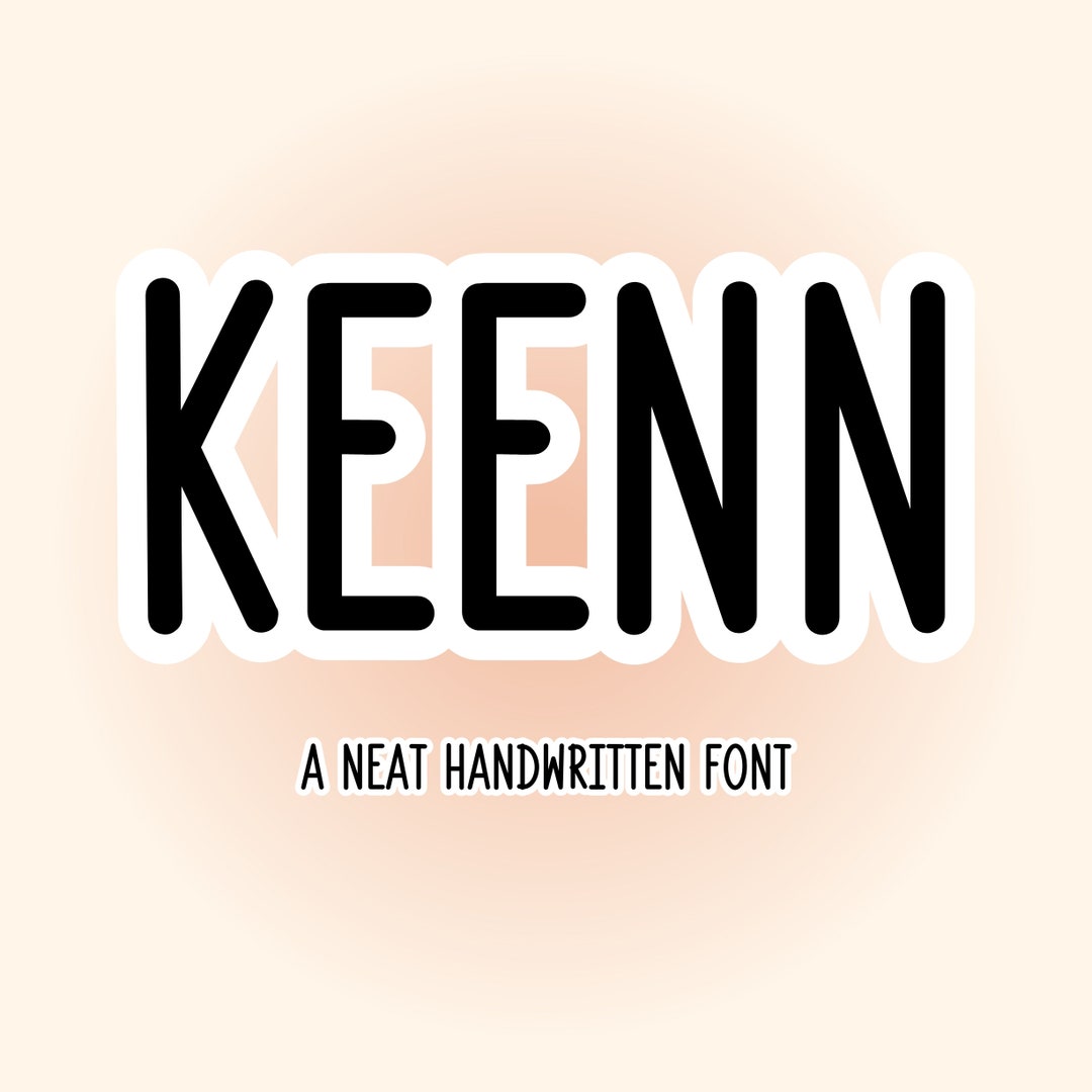 Neat Handwritten Font, Simple Font, Planner Font, Digital Planner Font ...