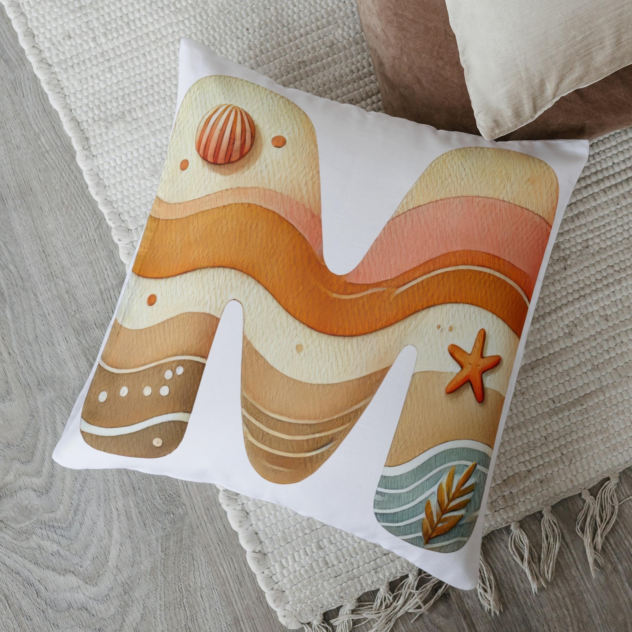 Sandy Shoreline Alphabet Clipart-watercolor Letters, Coastal ABC ...