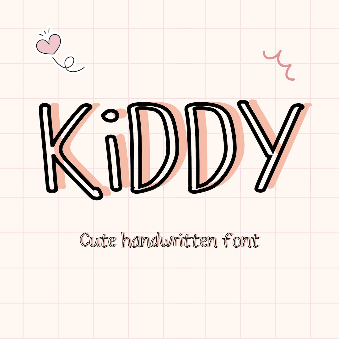 Cute Handwritten Font, Playful Font, Digital Planner Font, Study Font ...