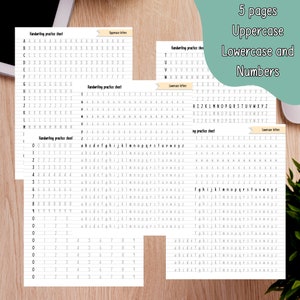 Neat Handwriting Practice Sheets, Alphabet Writing Practice, Printable ...