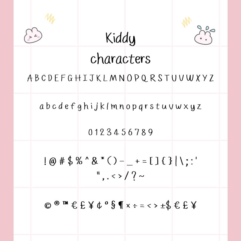 Cute Handwritten Font, Playful Font, Digital Planner Font, Study Font ...