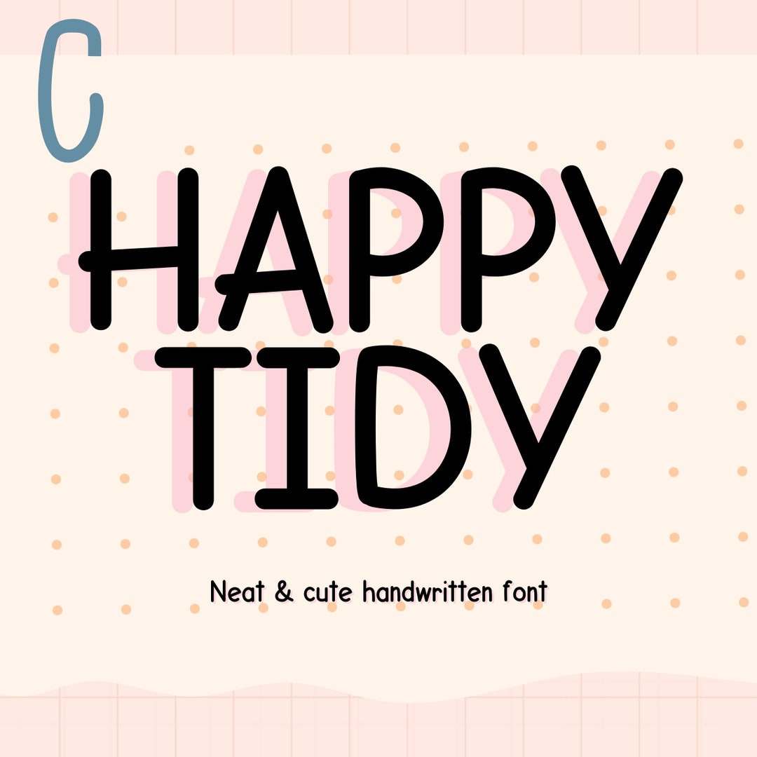 Neat & Cute Handwritten Font, Playful Font, Digital Planner Font, Study ...