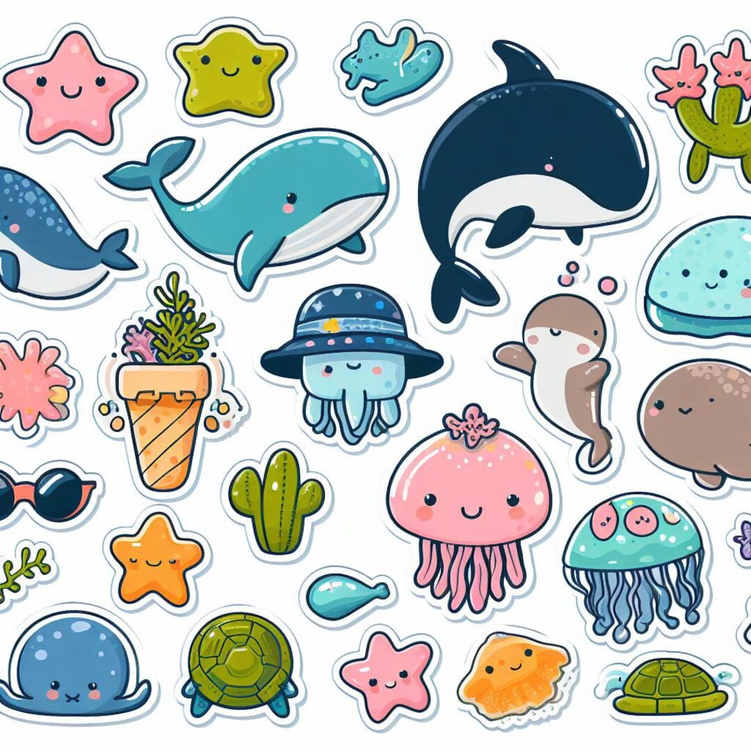 Sea Animals Wallpaper - Etsy UK