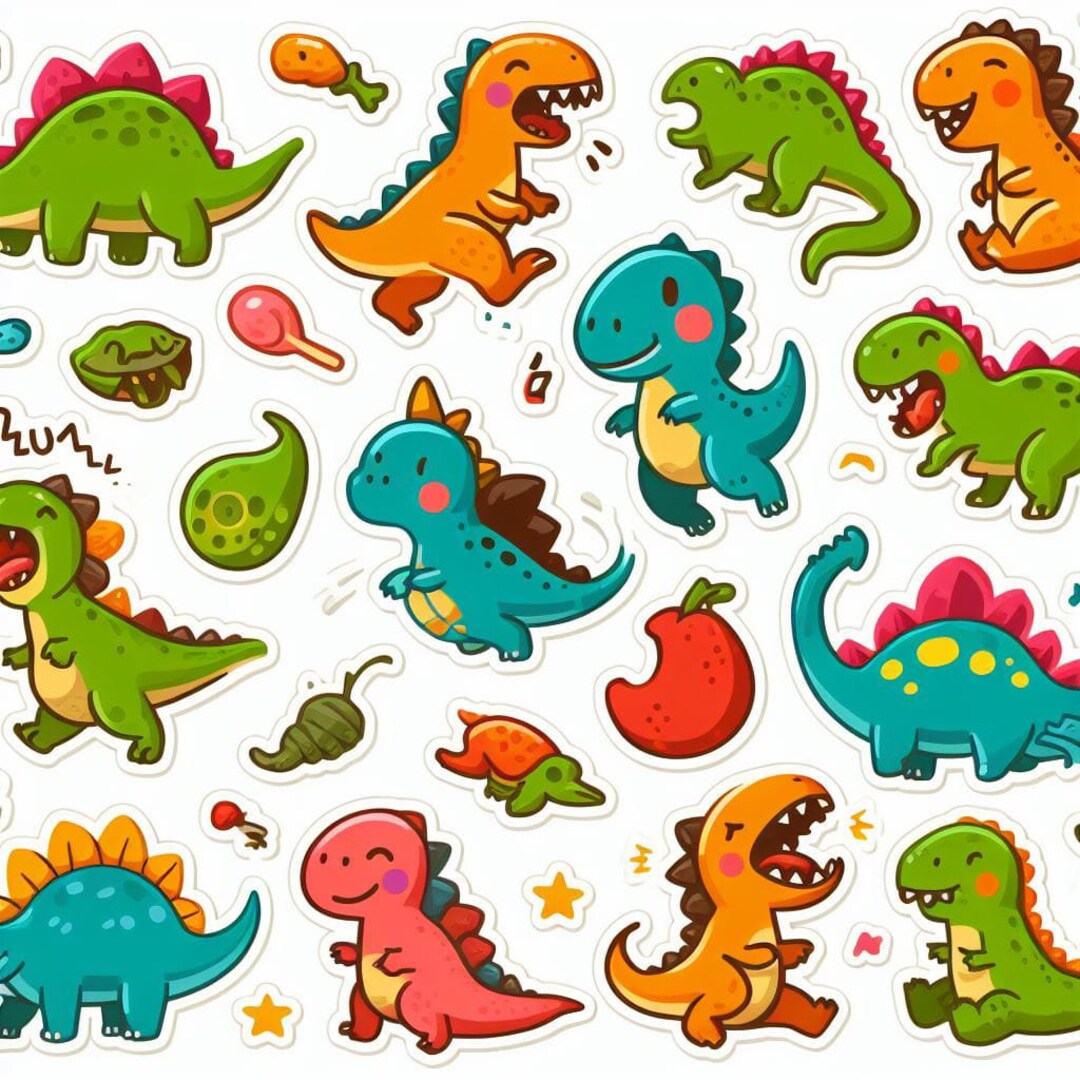 Dinosaur Stickers/stikers for Children - Etsy