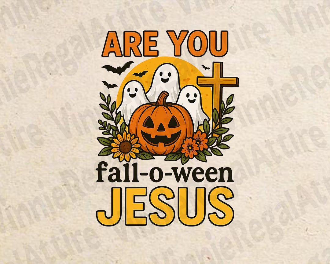 Are You Fall-o-ween Jesus Png, Retro Fall Religious Png, Halloween ...