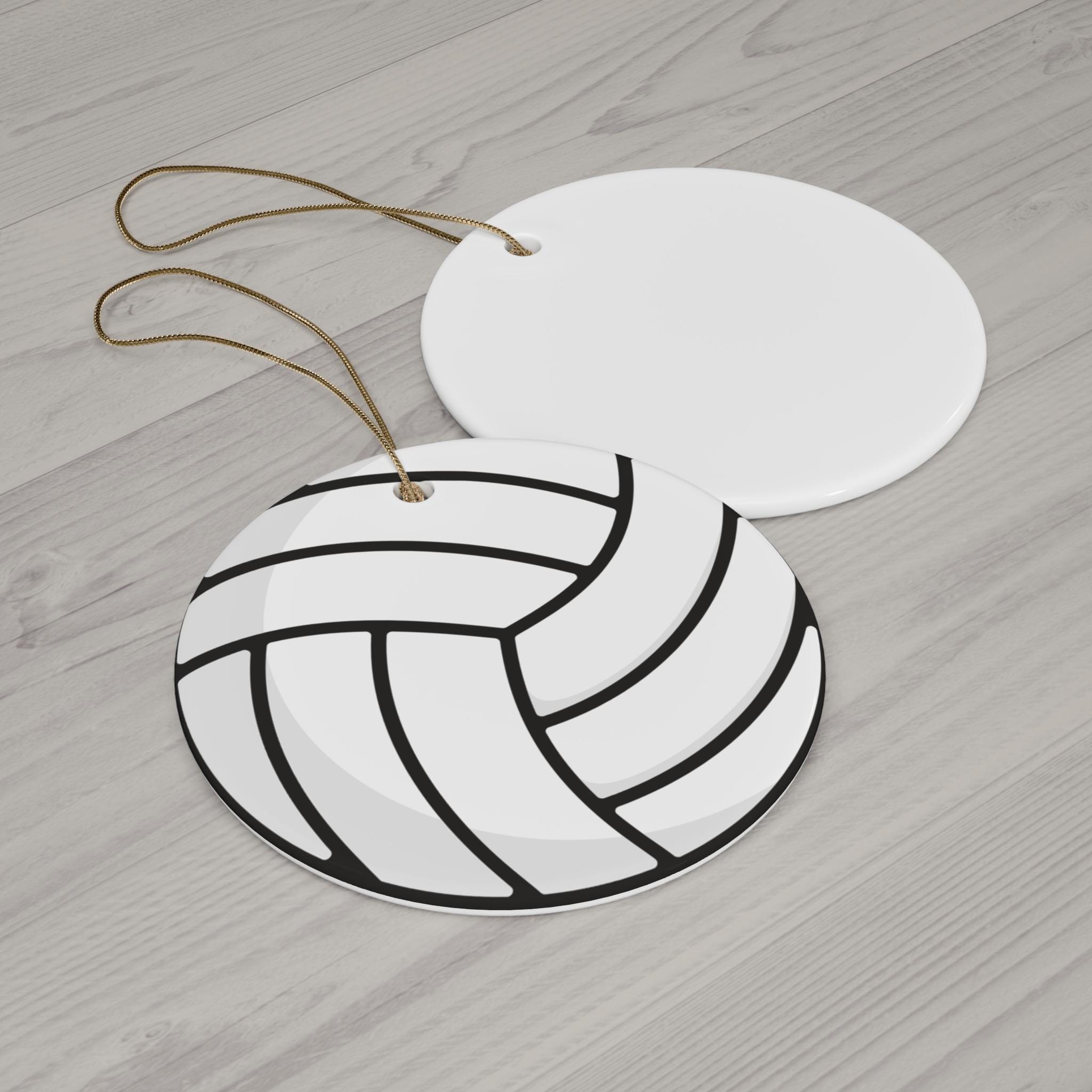 Volleyball Printed Ceramic Ornament: Gift for Player - Etsy