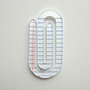 Jumbo Paperclip Bookmark, Acrylic, School Set, Teacher Gift Set ...