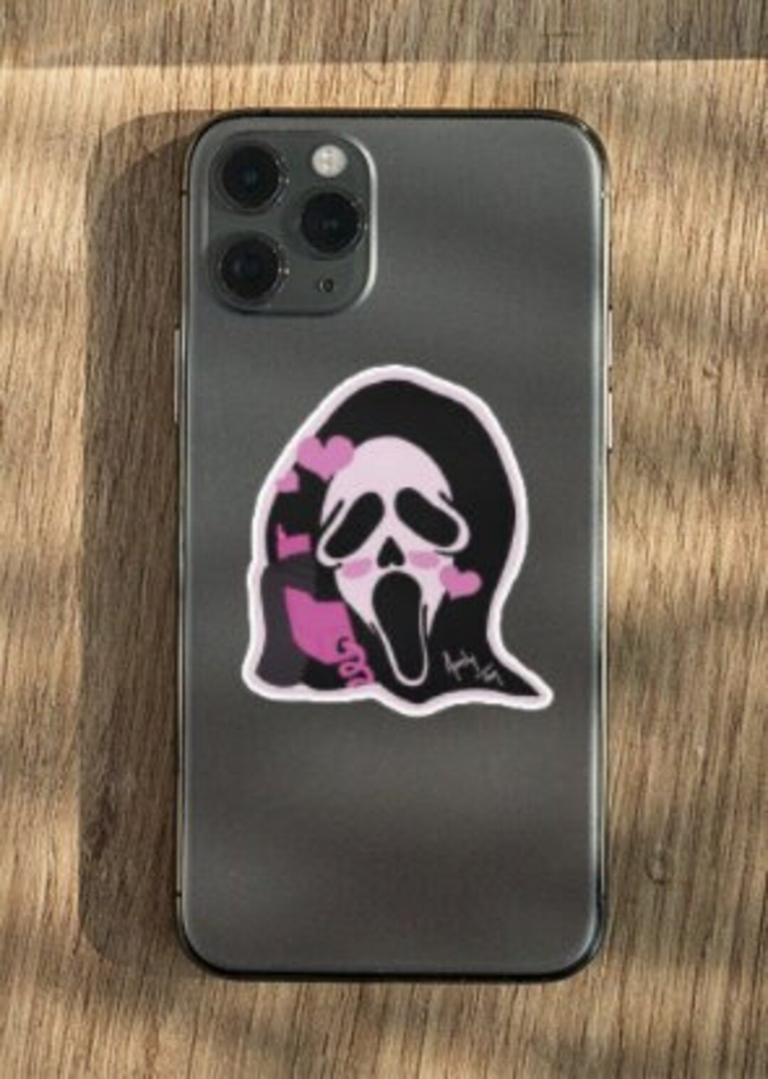Ghostface Sticker Horror Halloween Cute Funny Heart Love Spooky - Etsy