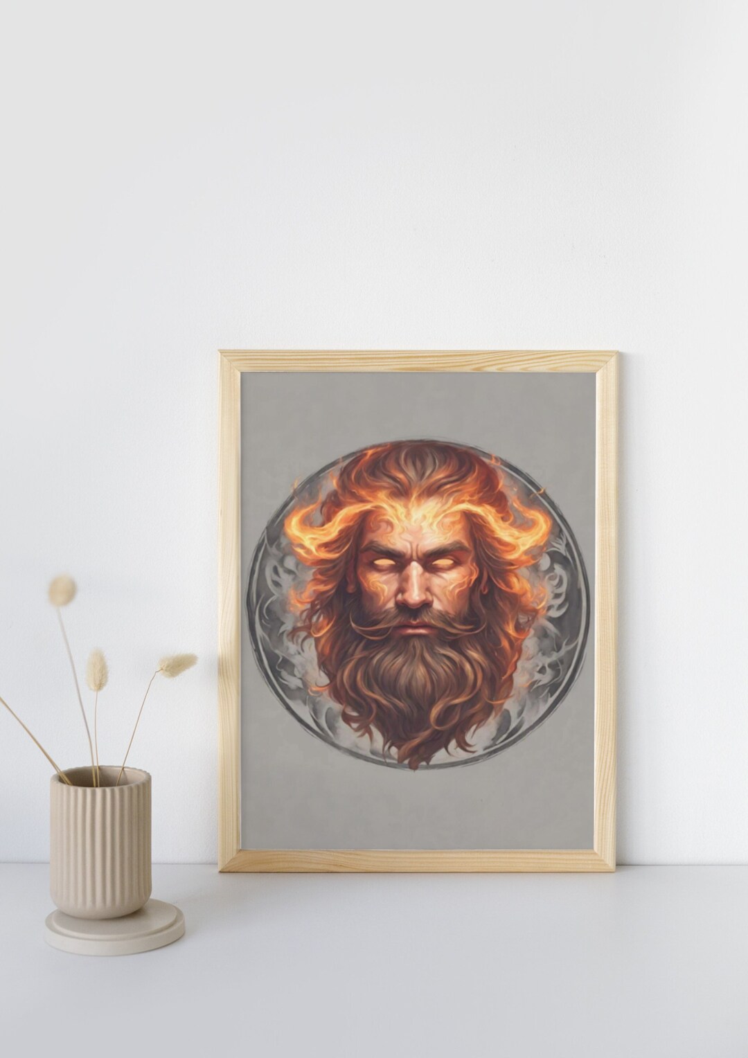 Fire Element A4 Print - Powerful Avatar Element Art Wall Decor - Etsy
