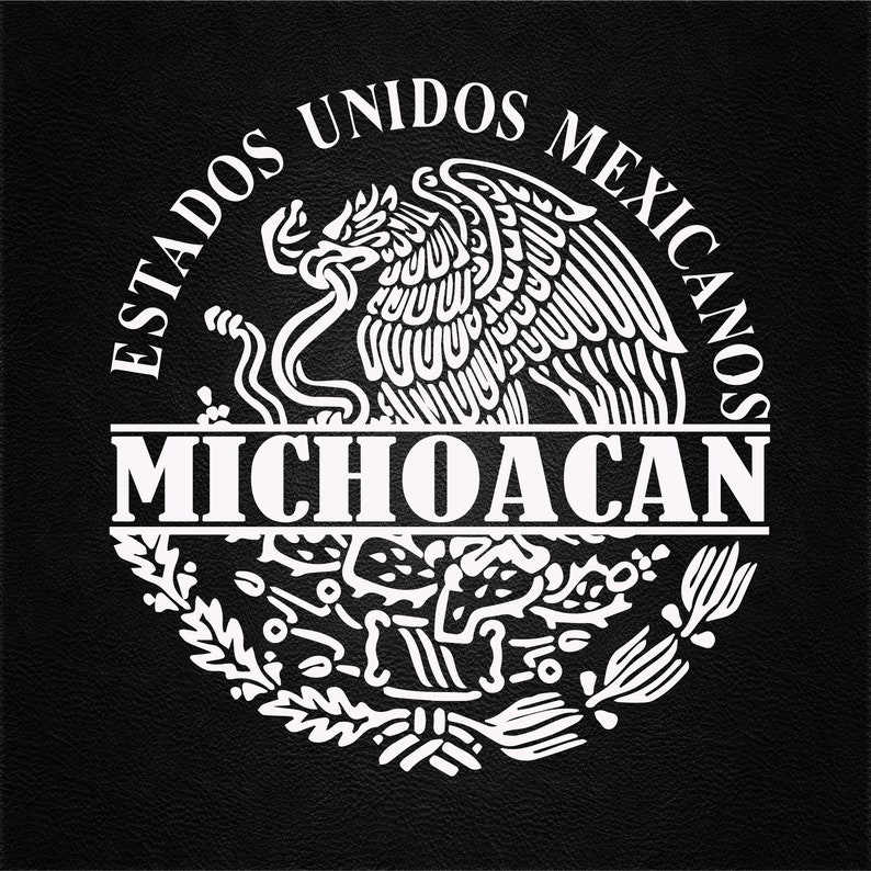 Michoacan Escudo Mexicano Sticker Decal / Aguila Mexicana / Mexicano ...