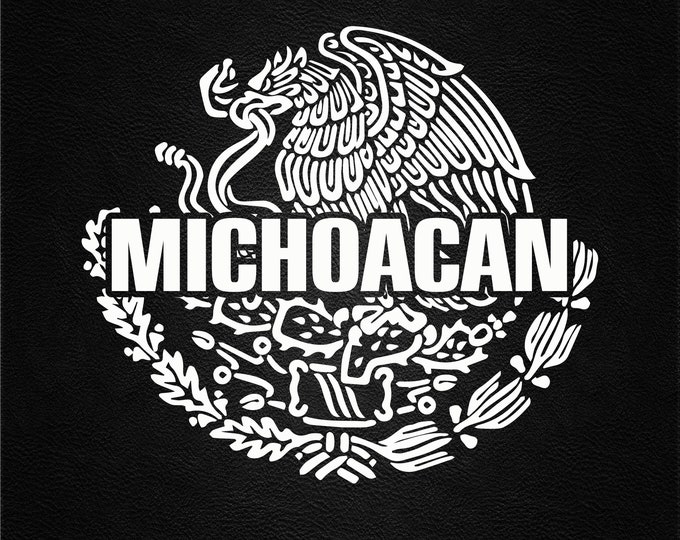 Michoacan Escudo Mexicano Sticker Decal / Aguila Mexicana / Mexicano ...